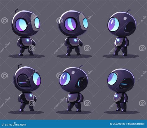 Animated Robot Train With Dumbbells Cute Chatbot Pumping Muscles On A