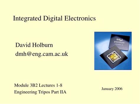 PPT Integrated Digital Electronics PowerPoint Presentation Free Download ID