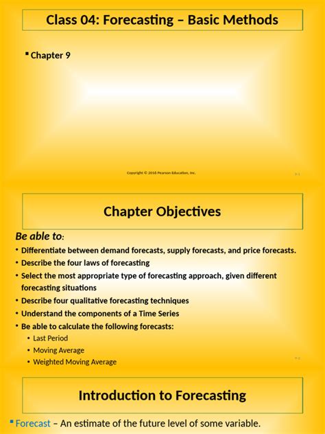 Class 04 Forecasting Basic Methods Pdf Forecasting Time Series