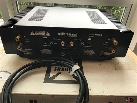 Audio Research D200 Power Amplifier With Two Faceplates Photo 1472461 Canuck Audio Mart