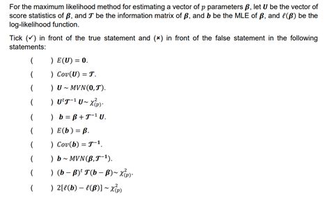 Solved Let θ be the maximum likelihood estimate MLE of θ Chegg