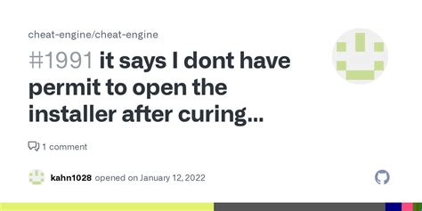 It Says I Dont Have Permit To Open The Installer After Curing Viruses