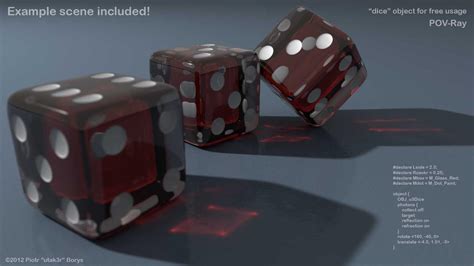 Configurable Dice Object For Pov Ray By Utak3r On Deviantart