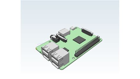 Raspberry Pi 2 Model B Step 3d Cad Partcloud