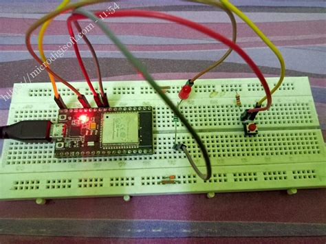 Interfacing Push Button With Esp32 Esp8266 Using Micropython