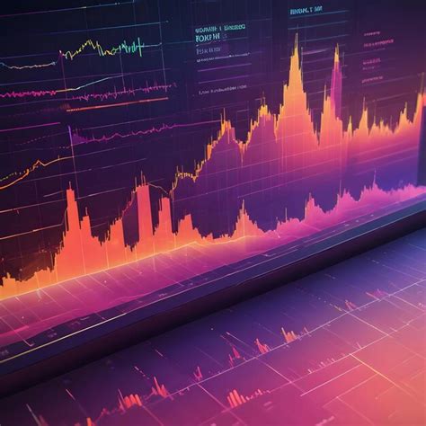 Dynamic Data Showcase Using Glowing Bar Charts And Graphs Generative Ai