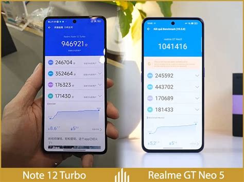 So sánh Redmi Note 12 Turbo vs Realme GT Neo 5 Neo 5 chỉ hơn về giá