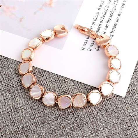 Zinc Alloy Rose Gold Plated Fashion Bracelet From Reliable Manufacturer