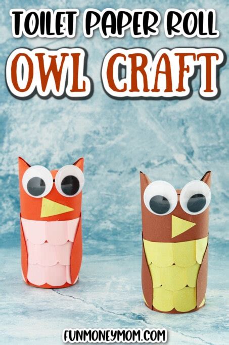 How To Make Toilet Paper Roll Owl Crafts Fun Money Mom