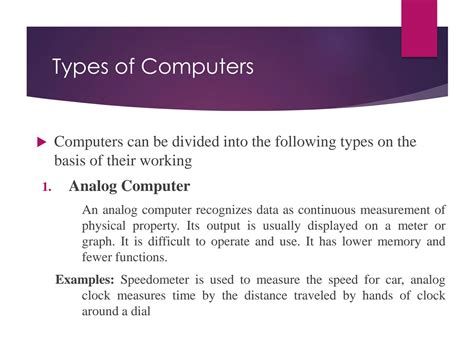 SOLUTION Types And Classifications Of Computer Week 2 1 Studypool