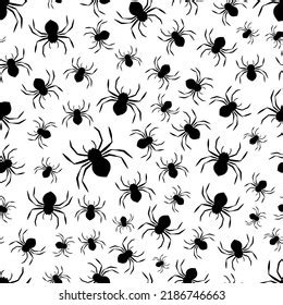 Seamless Pattern Spider Vector Illustration Stock Vector Royalty Free Shutterstock