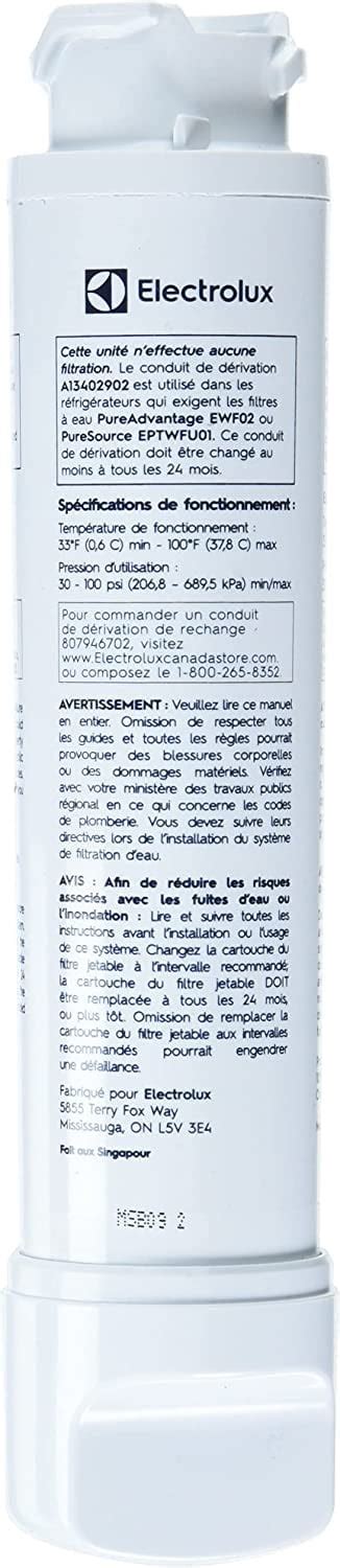 Electrolux Genuine Oem A13402902 Refrigerator Water Filter Bypass Plug