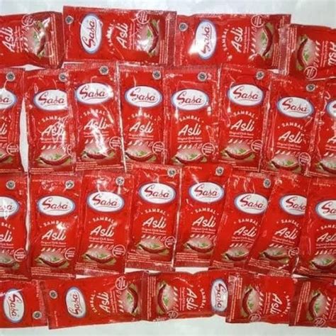 Jual Sasa Saus Sambal Asli 8gr Isi 48 Sachet Kemasan Polos Kota Tegal