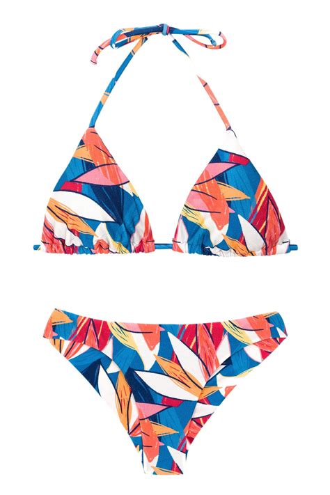 Rio De Sol Set Maui Tri Inv Nice Floral Two Piece Swimwear Blue