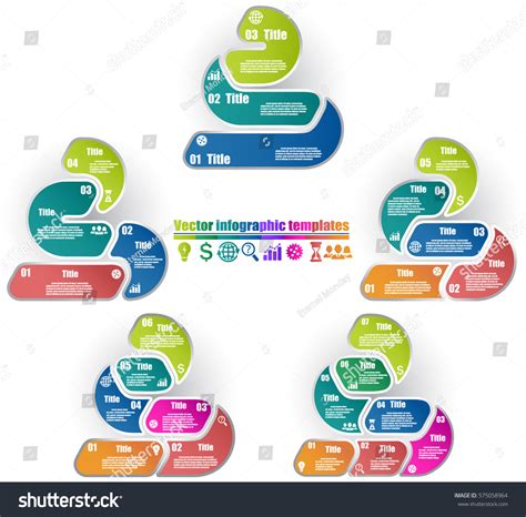 Set Triangle Pyramid Infographic Templates Same Stock Vector Royalty Free 575058964 Shutterstock