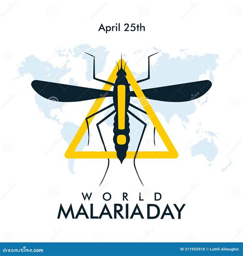 Vector World Malaria Day Post Template Stock Vector Illustration Of