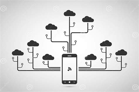 Cloud Computing Concept Stock Vector Illustration Of Screen 73011687
