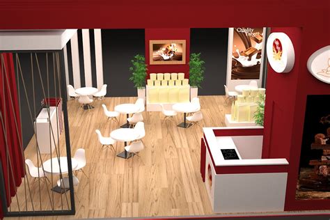 食品展位 展会展台设计3d效果图三维其他三维不求人ph原创作品 站酷zcool