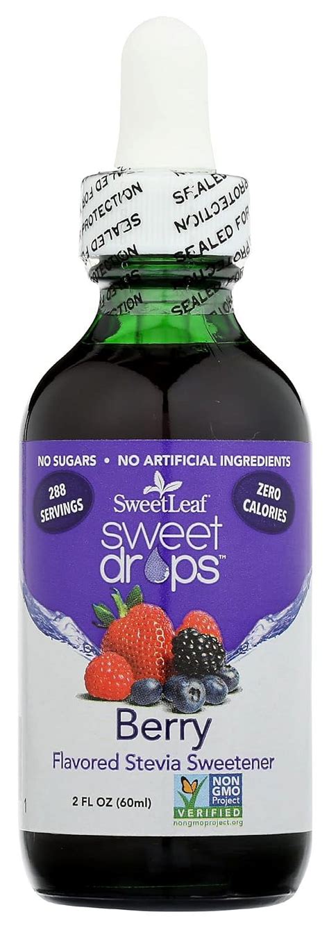 Natural Sweet Drops Sweetener Berry Non Gmo 2 Fl Oz Pack Of 3