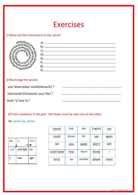 Classroom English And Practise 1 English Esl Worksheets Pdf And Doc