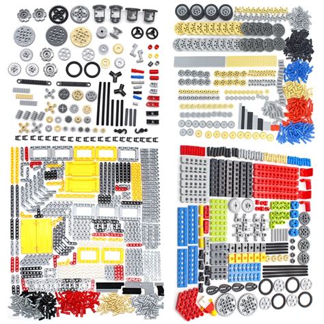 대량 기술 부품 핀 리프트 암 벽돌 스터드리스 빔 액슬 플러그 커넥터 패널 기어 블록 호환 Leduo 장난감블록 Aliexpress