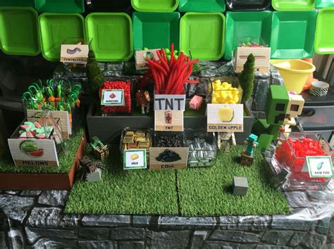 Minecraft Candy Table