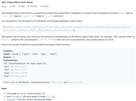 Leetcode 804 By Swift — Ios 一天一哩扣系列 Unique Morse Code Words By