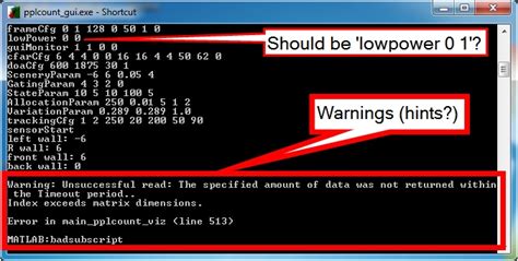 IWR1642BOOST People Counting Demo Crashes Seeking Troubleshooting Methods And Diagnostic