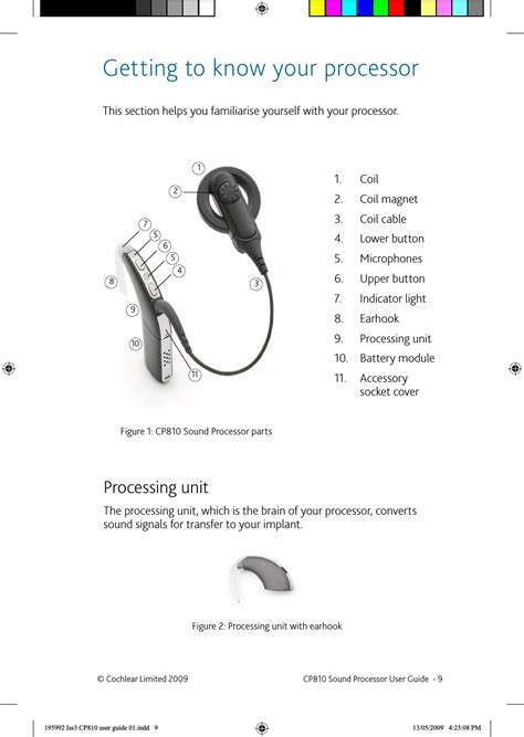Cochlear Cp81000 Wireless Hearing Aid User Manual 195992 Iss3 Cp810