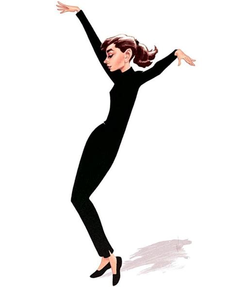 Audrey Hepburn Cartoon Drawing