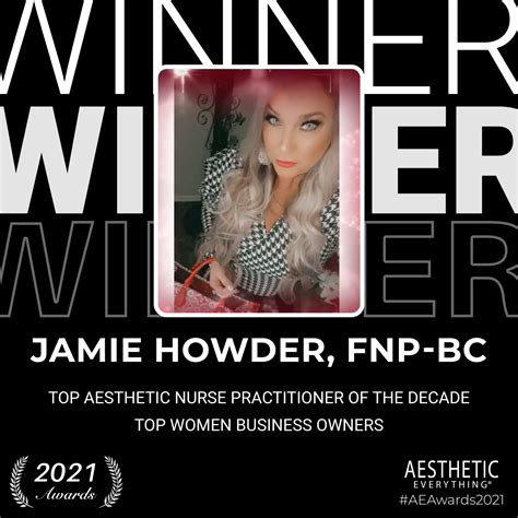 Jamie Howder Fnp Bc Wins Top Aesthetic Nurse Practitioner
