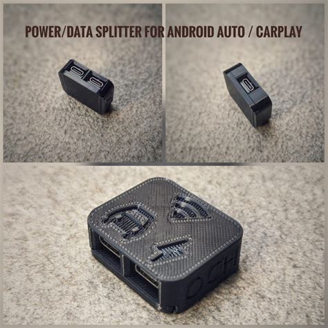 Usb Power Data Splitter For Android Auto Carplay Etsy