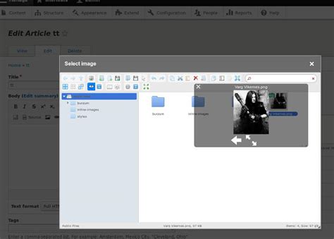 ElFinder File Manager Drupal Org