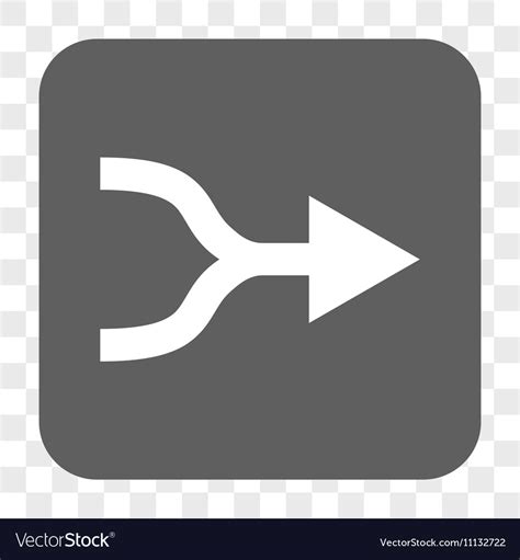 Combine Arrow Right Rounded Square Button Vector Image