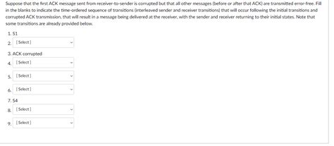 Consider The Rdt Sender And Receiver Fsms Shown Chegg