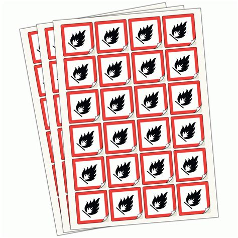 Buy Flammable Labels Ghs Regulation Stickers