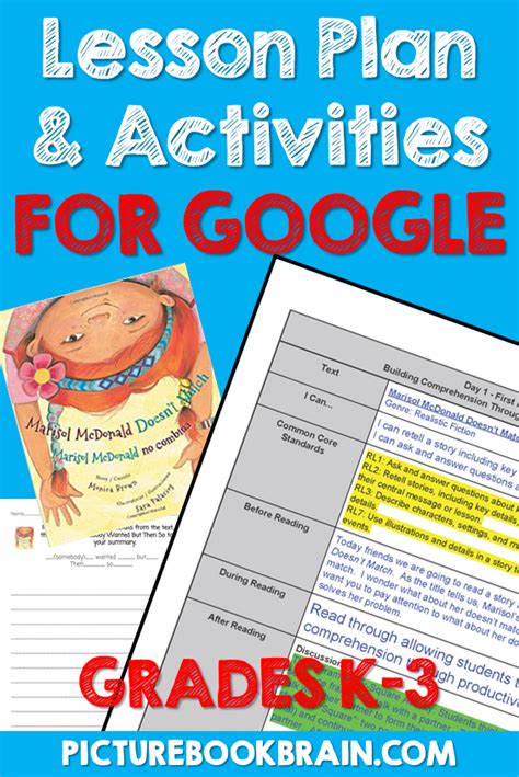 Marisol Mcdonald Doesn T Match By Monica Brown Lesson Plan And Google Activities Reading