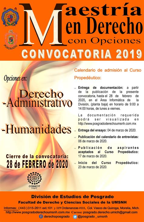 Facultad De Derecho Y Ciencias Sociales Division De Estudios De Posgrado