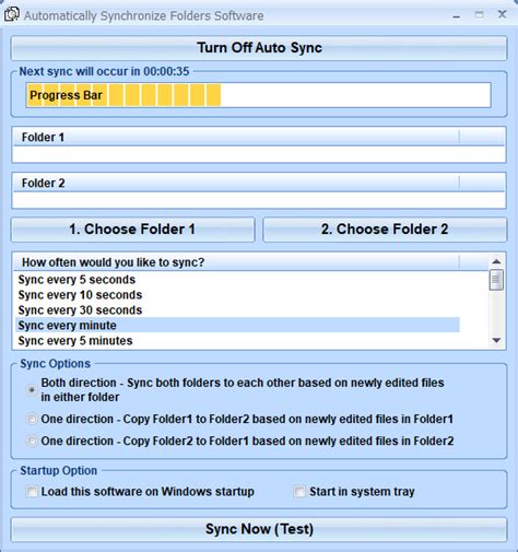 automatically synchronize folders software