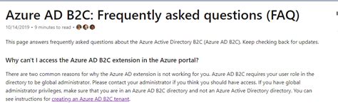 Directory Permission Required To Edit Userflows · Issue 52905 · Microsoftdocsazure Docs · Github
