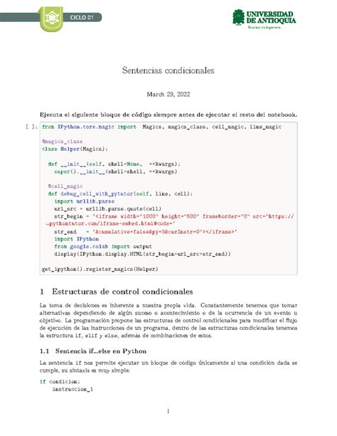 27 Sentencias Condicionales A2mi2mb B Qmbbqm H2b J ` Kn Kykk