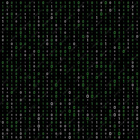 Premium Vector Background With Numbers On The Screen Binary Code