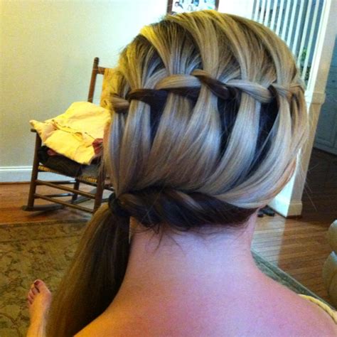 Waterfall Twist Starts With A Waterfall Braid At The Top Then Twist