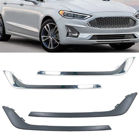 Front Bumper Fog Light Lamp Eyebrow Strip Trim For Ford Fusion Mondeo