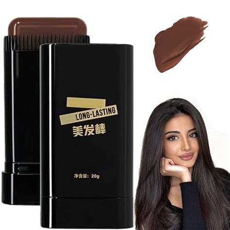 Portable Hair Color Touch Up Stick With Comb 2 In 1 Hair Dye Comb
