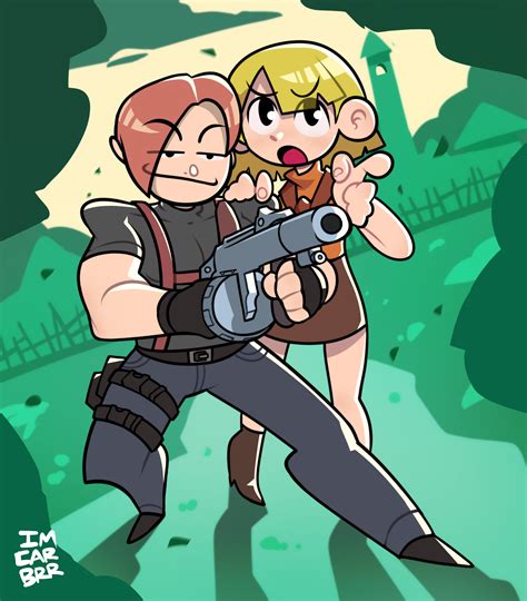 Leon And Ashley Re4 By Imcarbrrrrrrrr On Newgrounds