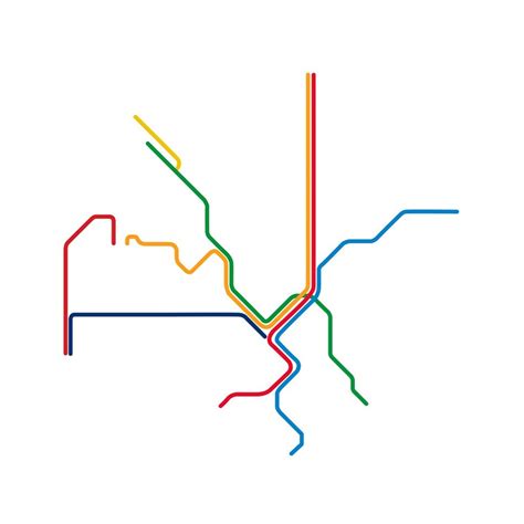 Dallas DART Map Texas Subway Map Light Rail Map Metro Etsy