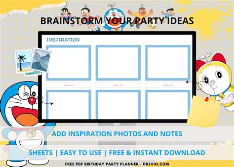 Doraemon Birthday Party Planner