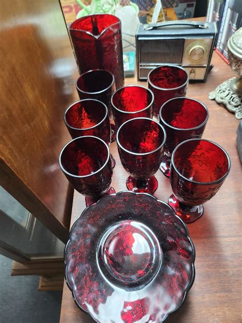 Red Glassware