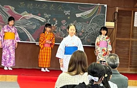 文化庁親子教室発表会 大和美流着物学院